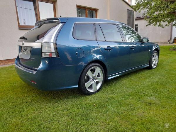 Blue Saab 9-3 2007 in Vilnius, with an engine capacity of 2.00 L and mileage of 182 thousand km for 6000 €, photo 9 on AUTOMOTO.COM.LV