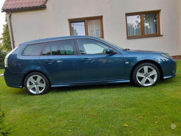Blue Saab 9-3 2007 in Vilnius, with an engine capacity of 2.00 L and mileage of 182 thousand km for 6000 €, photo 10 on AUTOMOTO.COM.LV