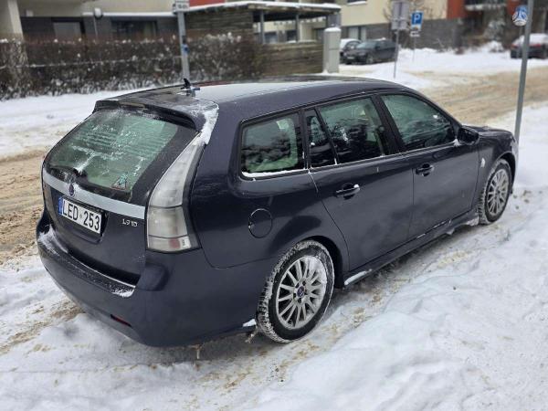 Blue Saab 9-3 2008 in Vilnius, with an engine capacity of 1.91 L and mileage of 267 thousand km for 1700 €, photo 4 on AUTOMOTO.COM.LV