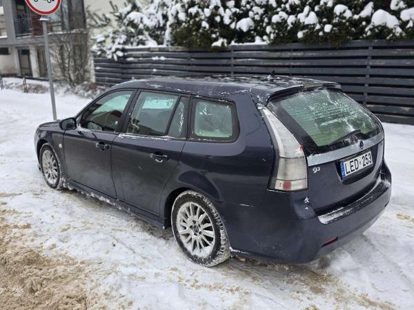 Blue Saab 9-3 2008 in Vilnius, with an engine capacity of 1.91 L and mileage of 267 thousand km for 1700 €, photo 6 on AUTOMOTO.COM.LV