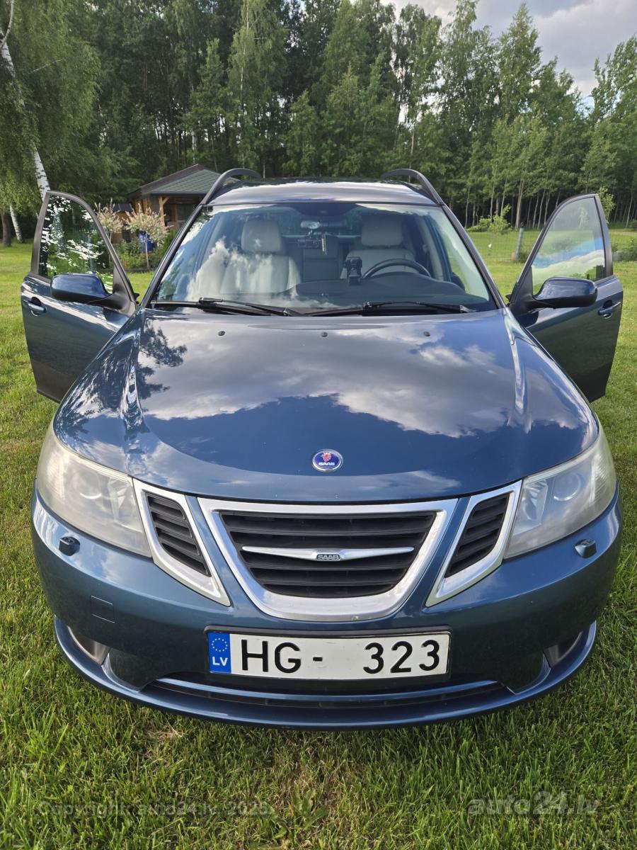 Blue Saab 9-3 2008 in Riga, with an engine capacity of 2.00 L and mileage of 215 thousand km for 5500 €, photo 1 on AUTOMOTO.COM.LV