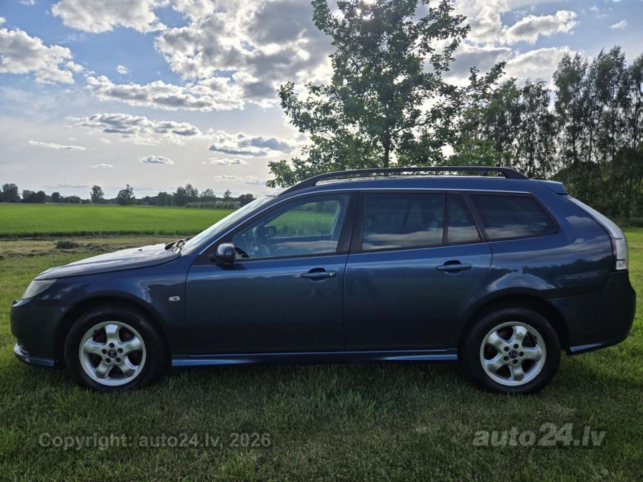 Blue Saab 9-3 2008 in Riga, with an engine capacity of 2.00 L and mileage of 215 thousand km for 5500 €, photo 6 on AUTOMOTO.COM.LV