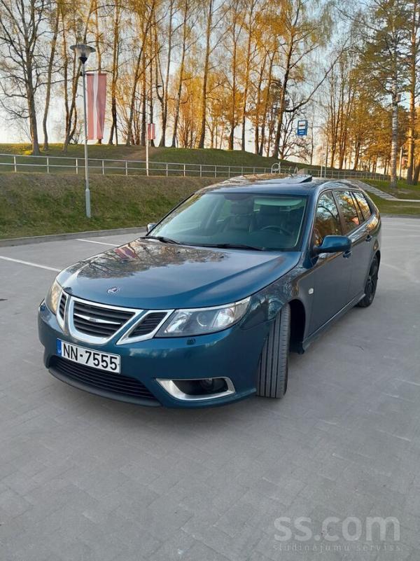 Синий Сааб 9-3 2008 в Бауска, объемом двигателя 1.90 л и пробегом 325 тыс. км за 3000 €, фото 2 на AUTOMOTO.COM.LV