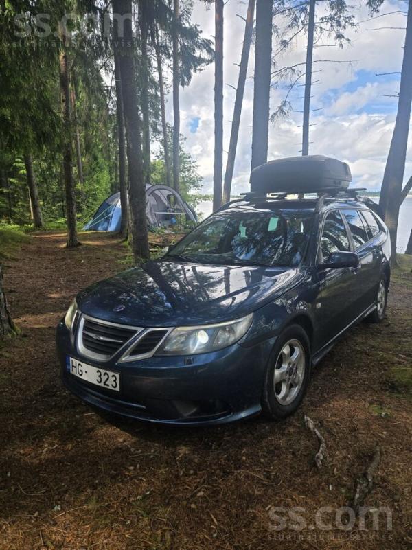 Blue Saab 9-3 2008 in Riga, with an engine capacity of 2.00 L and mileage of 215 thousand km for 4500 €, photo 1 on AUTOMOTO.COM.LV
