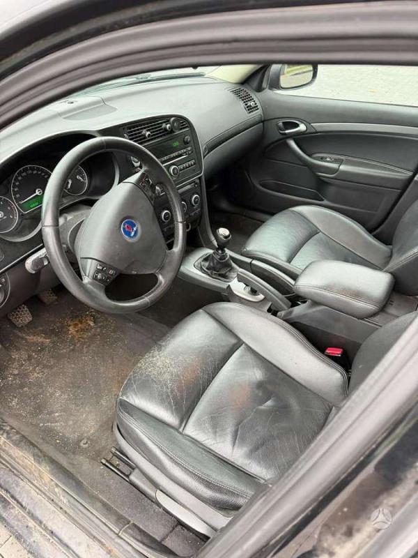 Blue Saab 9-3 2008 in Vilnius, with an engine capacity of 1.91 L and mileage of 400 thousand km for 699 €, photo 8 on AUTOMOTO.COM.LV