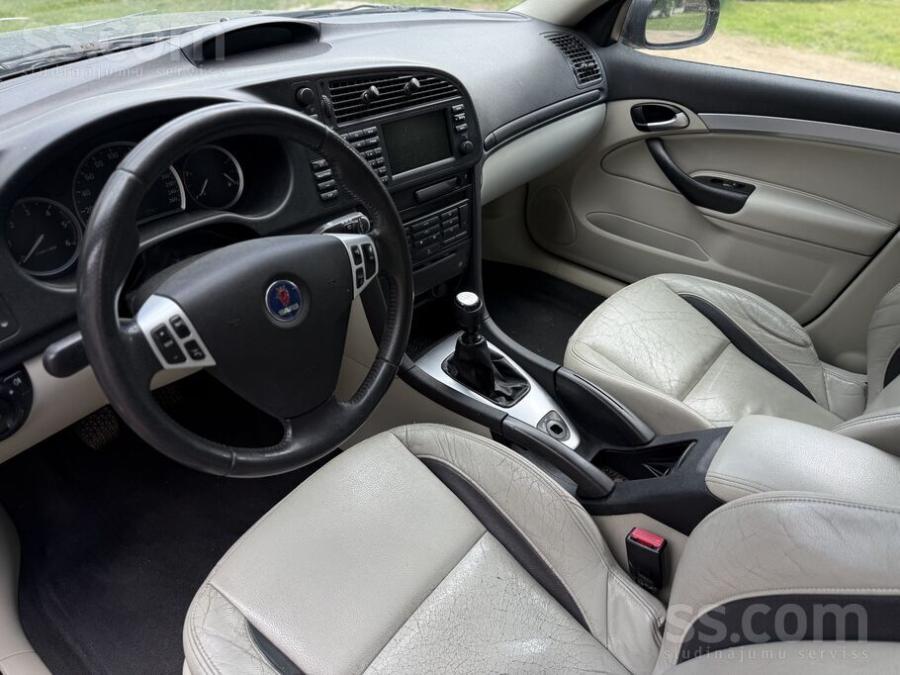 Brown Saab 9-3 2005 in Riga, with an engine capacity of 1.90 L and mileage of 0 thousand km for 930 €, photo 6 on AUTOMOTO.COM.LV