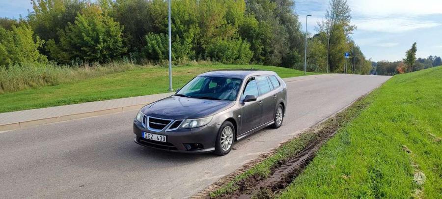 Brown Saab 9-3 2008 in Vievis, with an engine capacity of 1.90 L and mileage of 422 thousand km for 850 €, photo 1 on AUTOMOTO.COM.LV