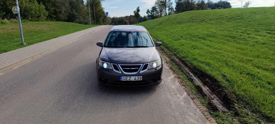 Brown Saab 9-3 2008 in Vievis, with an engine capacity of 1.90 L and mileage of 422 thousand km for 850 €, photo 3 on AUTOMOTO.COM.LV