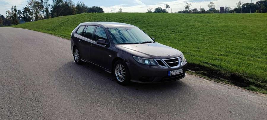 Brown Saab 9-3 2008 in Vievis, with an engine capacity of 1.90 L and mileage of 422 thousand km for 850 €, photo 4 on AUTOMOTO.COM.LV