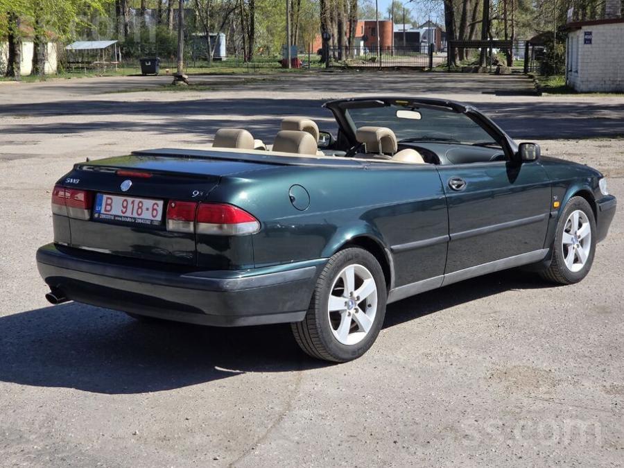 Green Saab 9-3 1999 in Riga, with an engine capacity of 2.00 L and mileage of 182 thousand km for 3490 €, photo 3 on AUTOMOTO.COM.LV