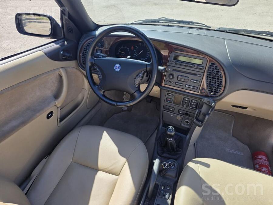 Green Saab 9-3 1999 in Riga, with an engine capacity of 2.00 L and mileage of 182 thousand km for 3490 €, photo 7 on AUTOMOTO.COM.LV