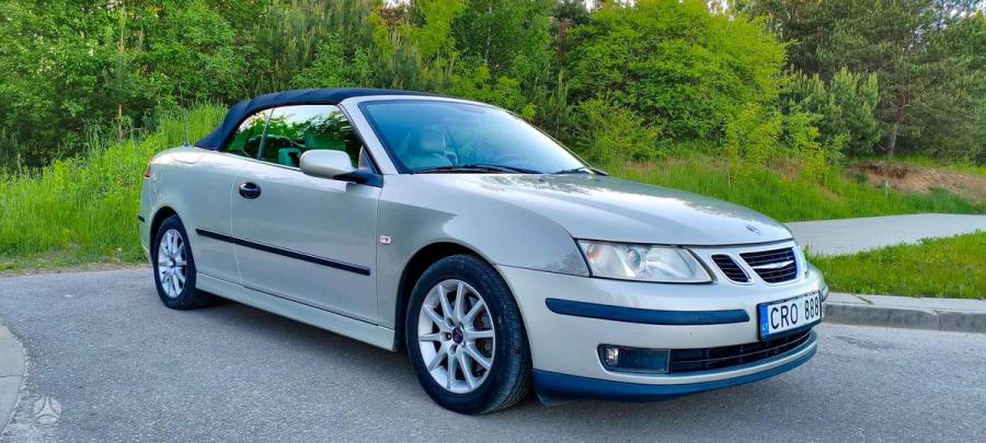 Grey Saab 9-3 2005 in Vilnius, with an engine capacity of 2.00 L and mileage of 159 thousand km for 5500 €, photo 4 on AUTOMOTO.COM.LV