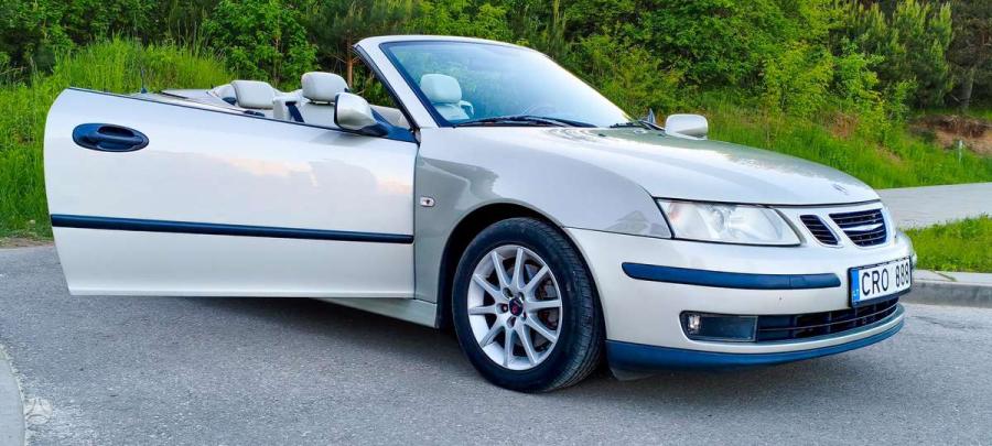 Grey Saab 9-3 2005 in Vilnius, with an engine capacity of 2.00 L and mileage of 159 thousand km for 5500 €, photo 9 on AUTOMOTO.COM.LV