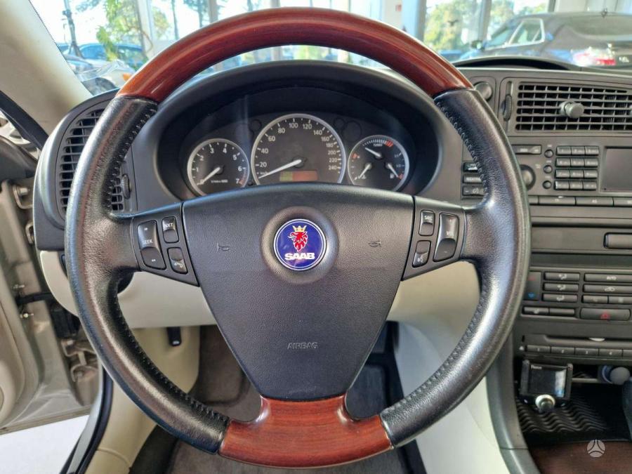 Pelēks Saab 9-3 2005 Viļņa, ar dzinēja tilpumu 2.00 L un nobraukumu 99 tūkst. km par 6500 €, foto 19 vietnē AUTOMOTO.COM.LV
