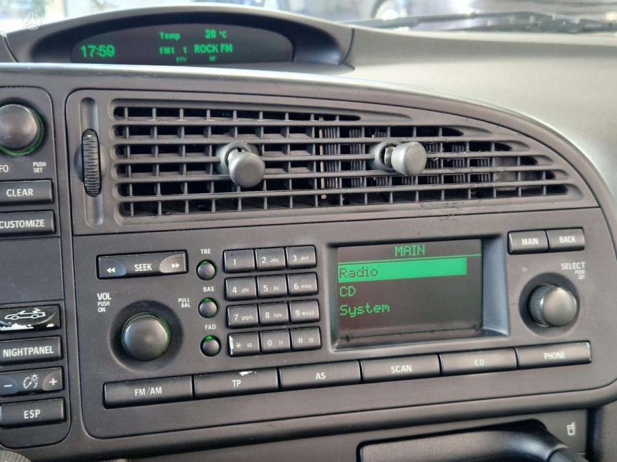 Pelēks Saab 9-3 2005 Viļņa, ar dzinēja tilpumu 2.00 L un nobraukumu 99 tūkst. km par 6500 €, foto 26 vietnē AUTOMOTO.COM.LV