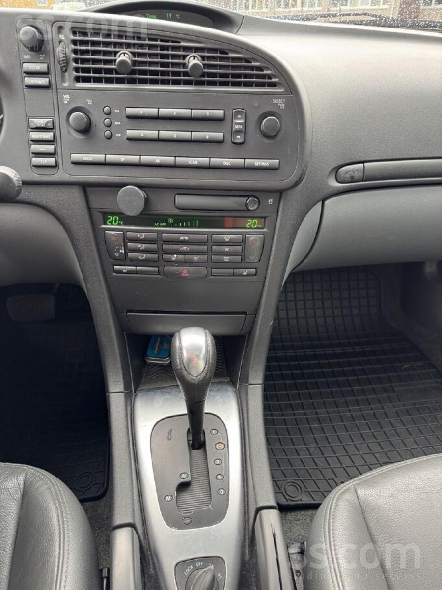 Grey Saab 9-3 2003 in Riga, with an engine capacity of 2.00 L and mileage of 205 thousand km for 5000 €, photo 9 on AUTOMOTO.COM.LV