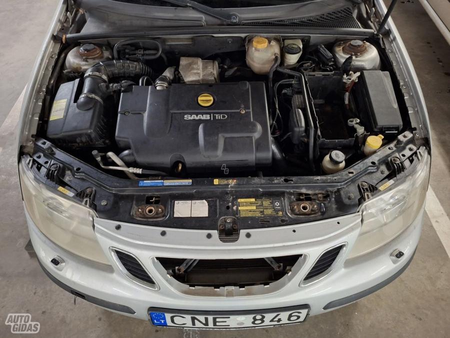 Pelēks Saab 9-3 2004 Viļņa, ar dzinēja tilpumu 2.20 L un nobraukumu 186 tūkst. km par 400 €, foto 6 vietnē AUTOMOTO.COM.LV