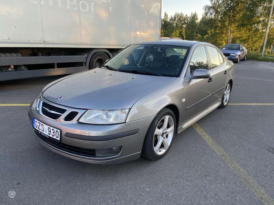 Серый Сааб 9-3 2004 в Вильнюс, объемом двигателя 2.00 л и пробегом 251 тыс. км за 1777 €, фото 1 на AUTOMOTO.COM.LV
