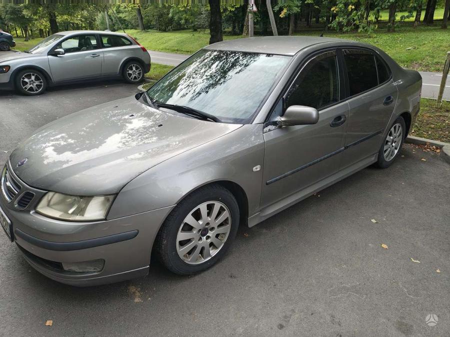 Grey Saab 9-3 2004 in Vilnius, with an engine capacity of 2.17 L and mileage of 297 thousand km for 1000 €, photo 4 on AUTOMOTO.COM.LV