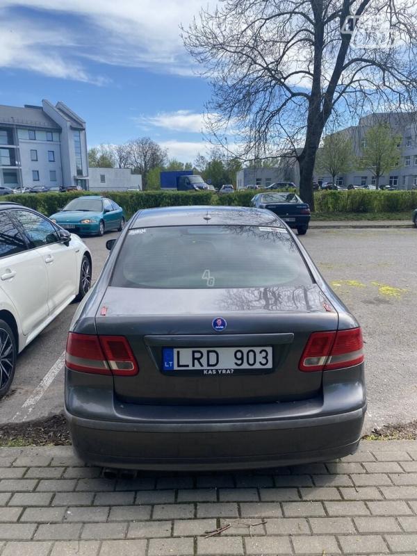 Pelēks Saab 9-3 2005 Ukmergė, ar dzinēja tilpumu 2.00 L un nobraukumu 300 tūkst. km par 500 €, foto 4 vietnē AUTOMOTO.COM.LV