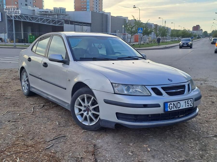 Grey Saab 9-3 2005 in Klaipeda, with an engine capacity of 1.90 L and mileage of 325 thousand km for 600 €, photo 1 on AUTOMOTO.COM.LV