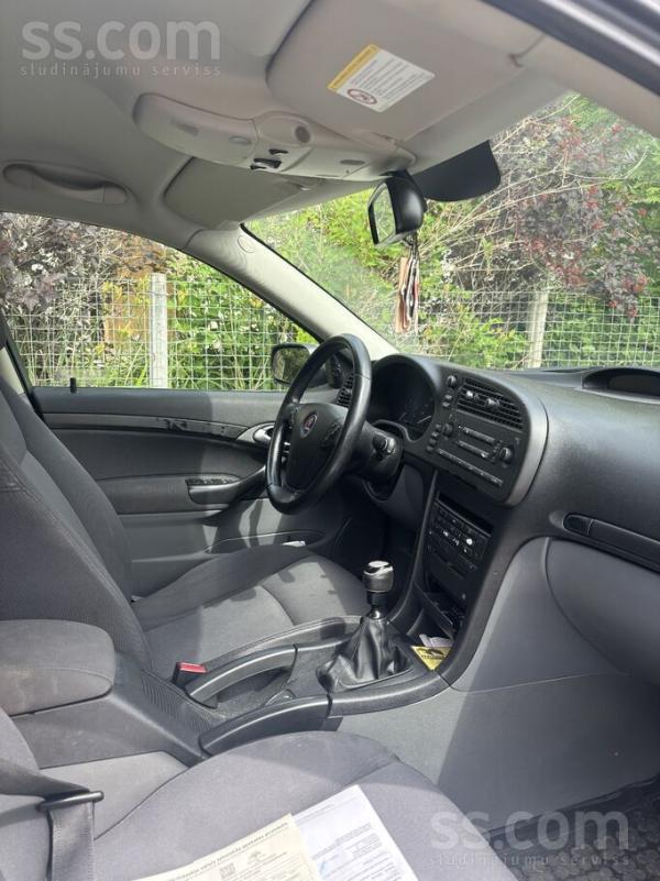 Grey Saab 9-3 2005 in Rezekne, with an engine capacity of 1.80 L and mileage of 248 thousand km for 700 €, photo 5 on AUTOMOTO.COM.LV