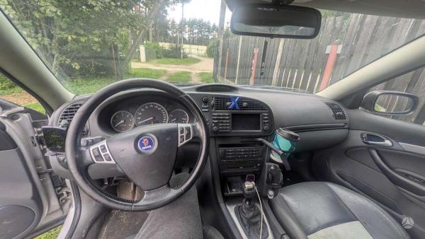 Pelēks Saab 9-3 2005 Viļņa, ar dzinēja tilpumu 1.91 L un nobraukumu 407 tūkst. km par 750 €, foto 7 vietnē AUTOMOTO.COM.LV