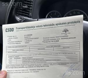 Серый Сааб 9-3 2005 в Вентспилс, объемом двигателя 1.90 л и пробегом 185 тыс. км за 750 €, фото 10 на AUTOMOTO.COM.LV