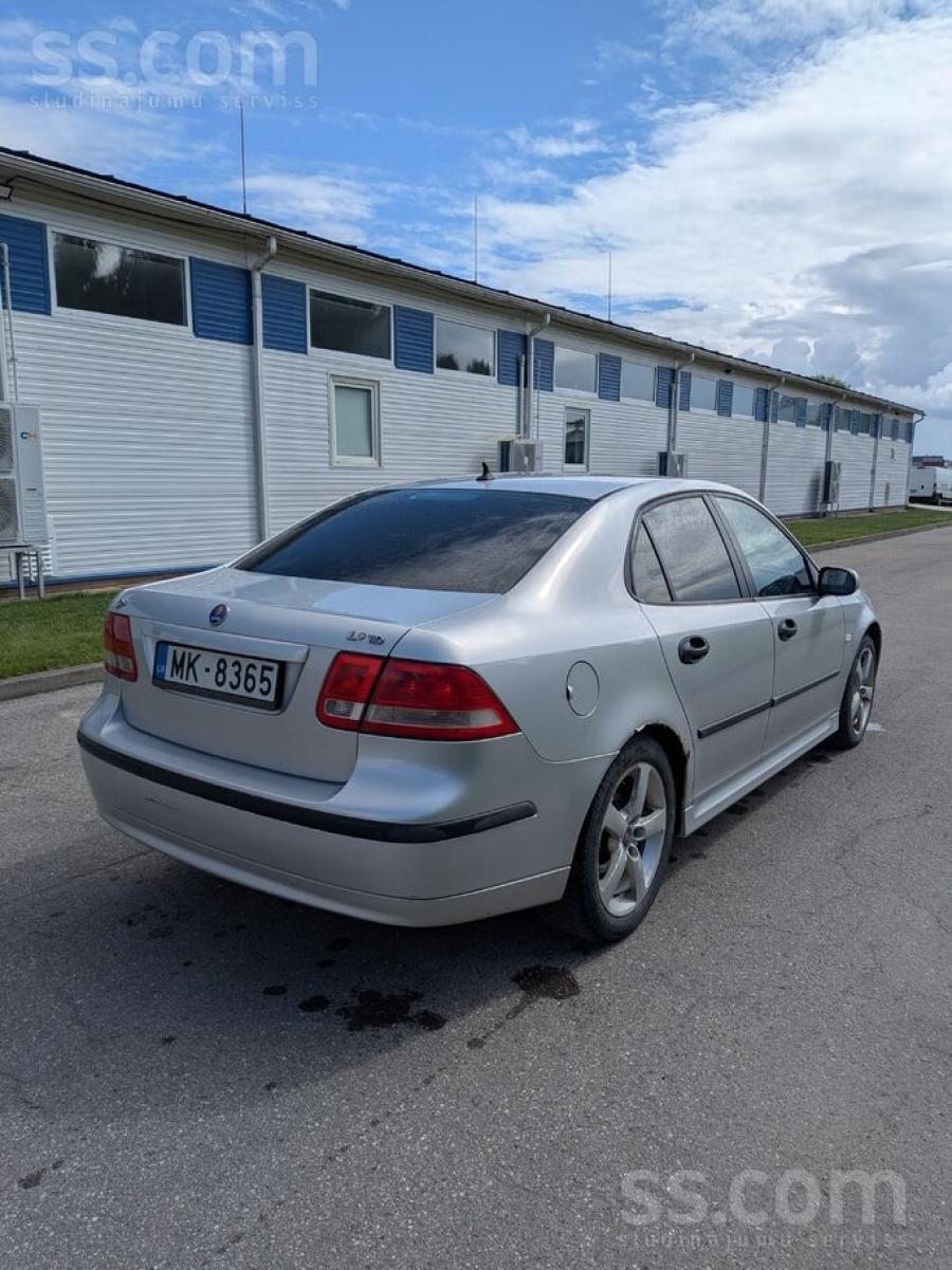 Grey Saab 9-3 2006 in Tukums, with an engine capacity of 1.90 L and mileage of 353 thousand km for 1350 €, photo 5 on AUTOMOTO.COM.LV