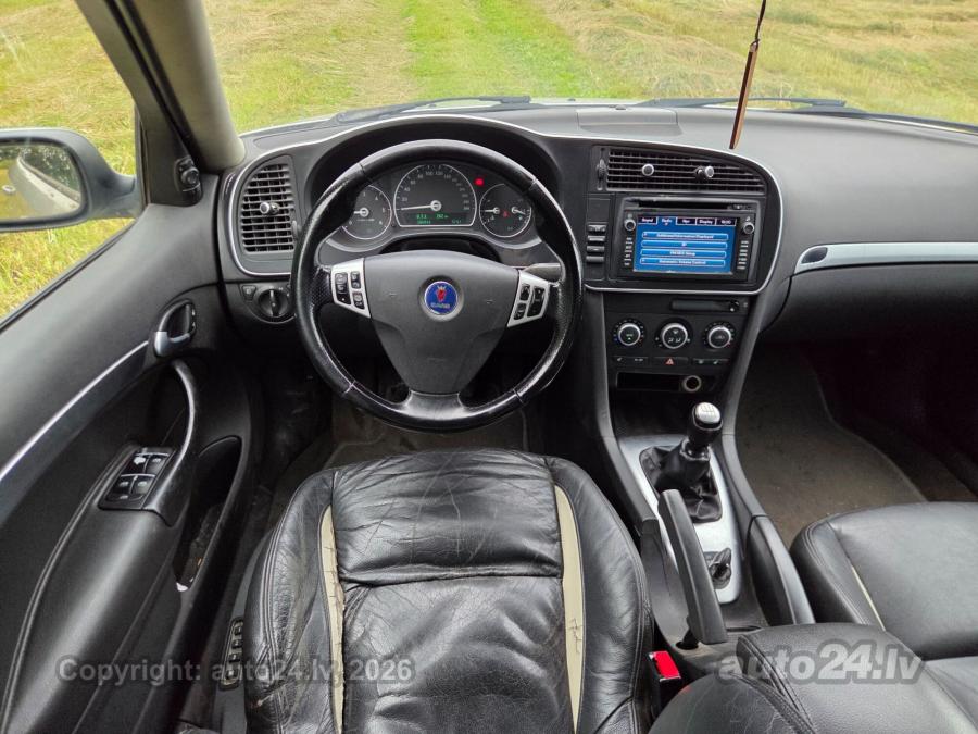 Grey Saab 9-3 2007 in Tallinn, with an engine capacity of 1.90 L and mileage of 381 thousand km for 1999 €, photo 6 on AUTOMOTO.COM.LV
