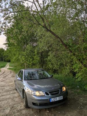 Grey Saab 9-3 2007 in Vilnius, with an engine capacity of 2.00 L and mileage of 350 thousand km for 600 €, photo  on AUTOMOTO.COM.LV