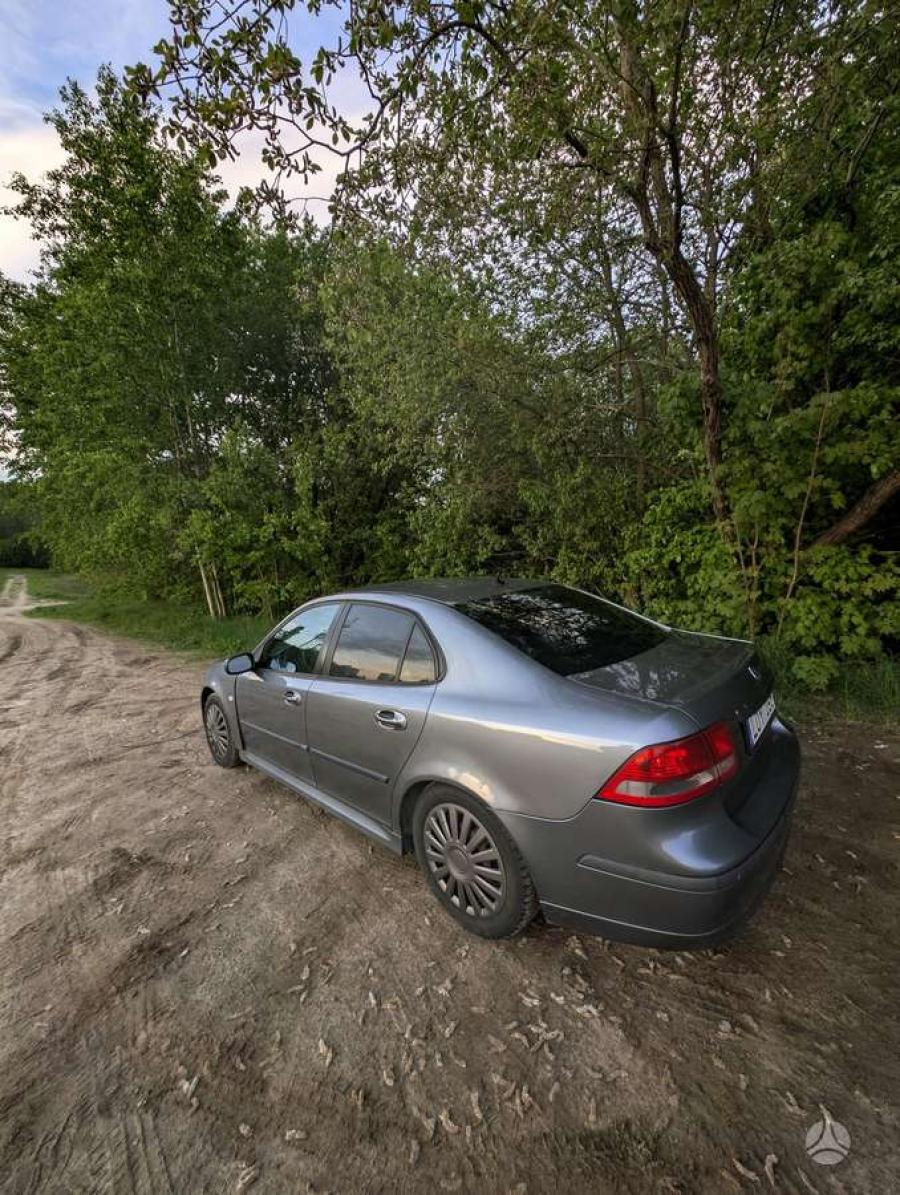 Grey Saab 9-3 2007 in Vilnius, with an engine capacity of 2.00 L and mileage of 350 thousand km for 600 €, photo 7 on AUTOMOTO.COM.LV