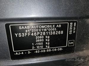 Pelēks Saab 9-3 2008 Tallina, ar dzinēja tilpumu 1.90 L un nobraukumu 304 tūkst. km par 3500 €, foto 16 vietnē AUTOMOTO.COM.LV