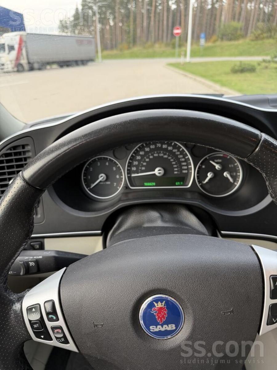 Grey Saab 9-3 2008 in Riga, with an engine capacity of 2.00 L and mileage of 167 thousand km for 3500 €, photo 6 on AUTOMOTO.COM.LV