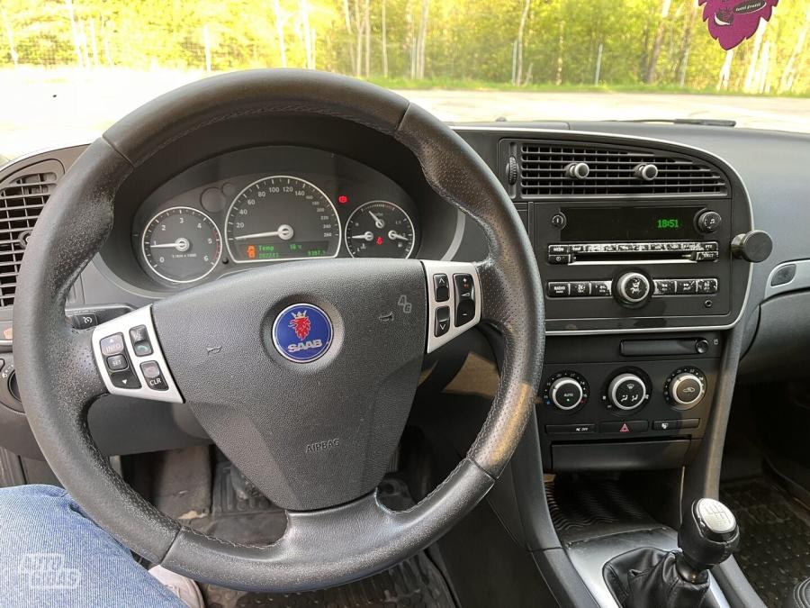 Серый Сааб 9-3 2009 в Укмерге, объемом двигателя 1.90 л и пробегом 282 тыс. км за 2090 €, фото 15 на AUTOMOTO.COM.LV
