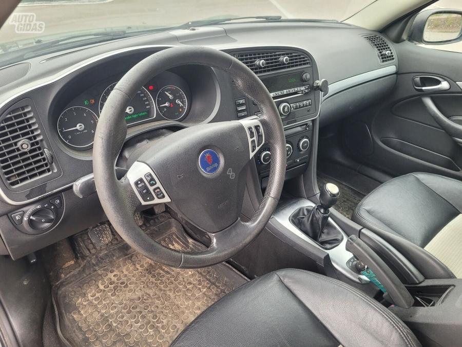 Pelēks Saab 9-3 2009 Viļņa, ar dzinēja tilpumu 1.90 L un nobraukumu 283 tūkst. km par 1550 €, foto 9 vietnē AUTOMOTO.COM.LV
