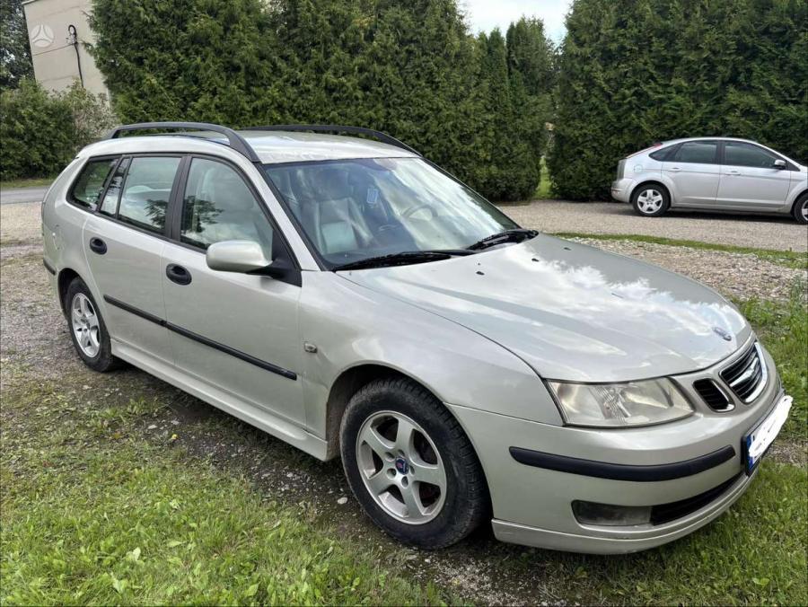 Grey Saab 9-3 2005 in Panevezys, with an engine capacity of 1.91 L and mileage of 319 thousand km for 700 €, photo 1 on AUTOMOTO.COM.LV