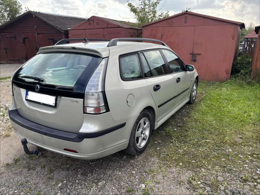 Grey Saab 9-3 2005 in Panevezys, with an engine capacity of 1.91 L and mileage of 319 thousand km for 700 €, photo 6 on AUTOMOTO.COM.LV