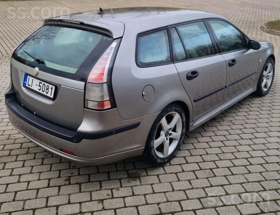 Pelēks Saab 9-3 2006 Rīga, ar dzinēja tilpumu 1.90 L un nobraukumu 349 tūkst. km par 1000 €, foto 2 vietnē AUTOMOTO.COM.LV