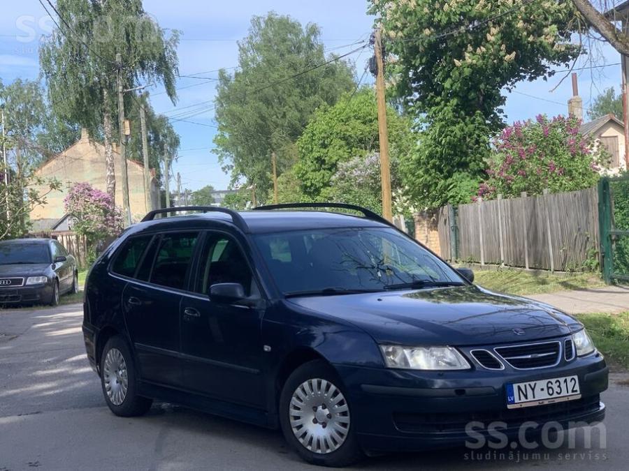 Grey Saab 9-3 2006 in Riga, with an engine capacity of 1.90 L and mileage of 377 thousand km for 500 €, photo 1 on AUTOMOTO.COM.LV