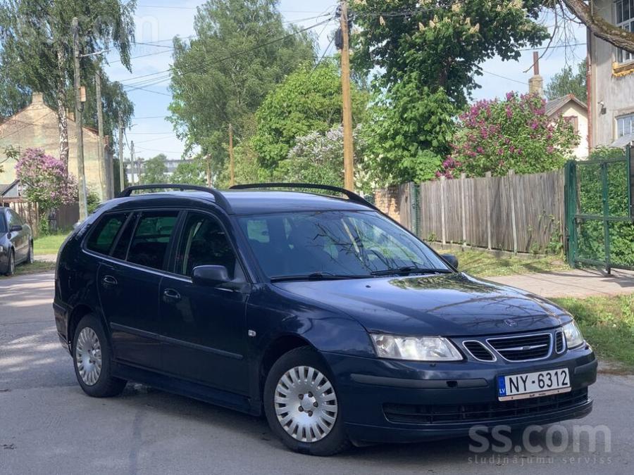 Grey Saab 9-3 2006 in Riga, with an engine capacity of 1.90 L and mileage of 377 thousand km for 500 €, photo 3 on AUTOMOTO.COM.LV