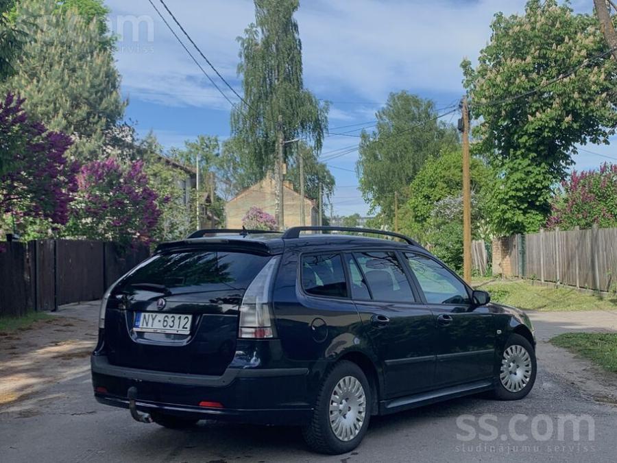 Grey Saab 9-3 2006 in Riga, with an engine capacity of 1.90 L and mileage of 377 thousand km for 500 €, photo 5 on AUTOMOTO.COM.LV