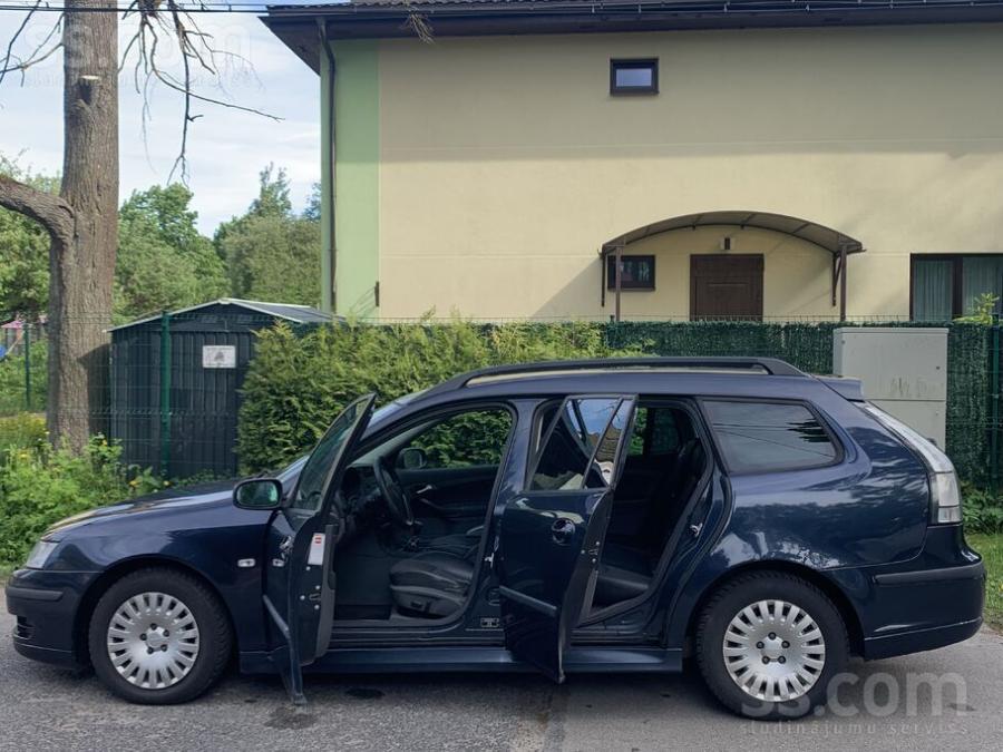 Grey Saab 9-3 2006 in Riga, with an engine capacity of 1.90 L and mileage of 377 thousand km for 500 €, photo 11 on AUTOMOTO.COM.LV