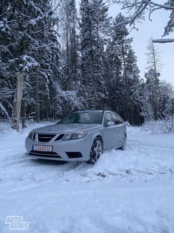 Grey Saab 9-3 2007 in Ukmerge, with an engine capacity of 1.90 L and mileage of 345 thousand km for 1350 €, photo 2 on AUTOMOTO.COM.LV