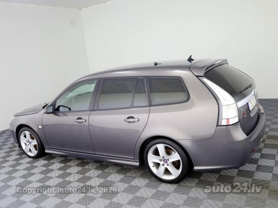 Grey Saab 9-3 2007 in Tallinn, with an engine capacity of 2.00 L and mileage of 292 thousand km for 1299 €, photo 4 on AUTOMOTO.COM.LV