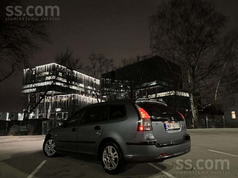 Grey Saab 9-3 2007 in Riga, with an engine capacity of 1.90 L and mileage of 257 thousand km for 2000 €, photo 1 on AUTOMOTO.COM.LV