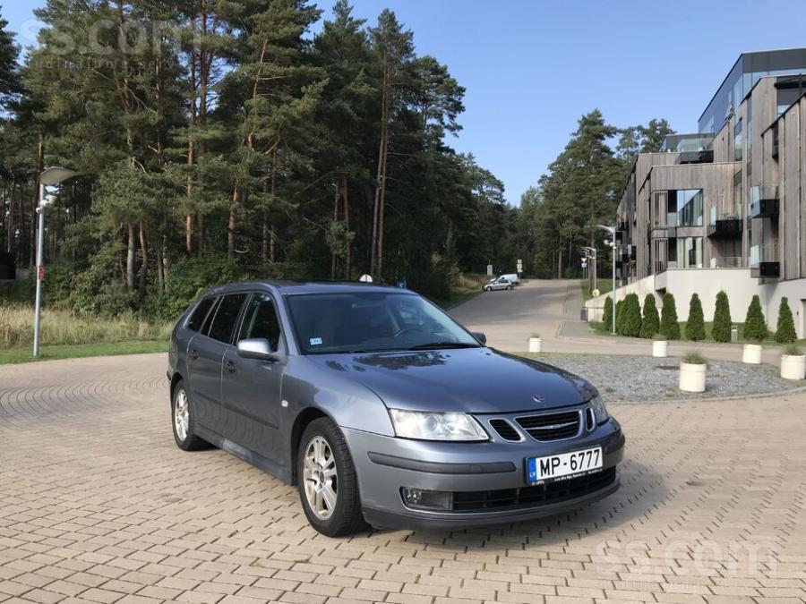 Grey Saab 9-3 2007 in Riga, with an engine capacity of 1.90 L and mileage of 257 thousand km for 2000 €, photo 3 on AUTOMOTO.COM.LV