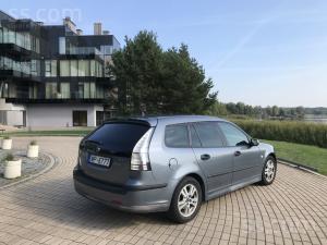 Grey Saab 9-3 2007 in Riga, with an engine capacity of 1.90 L and mileage of 257 thousand km for 2000 €, photo 4 on AUTOMOTO.COM.LV