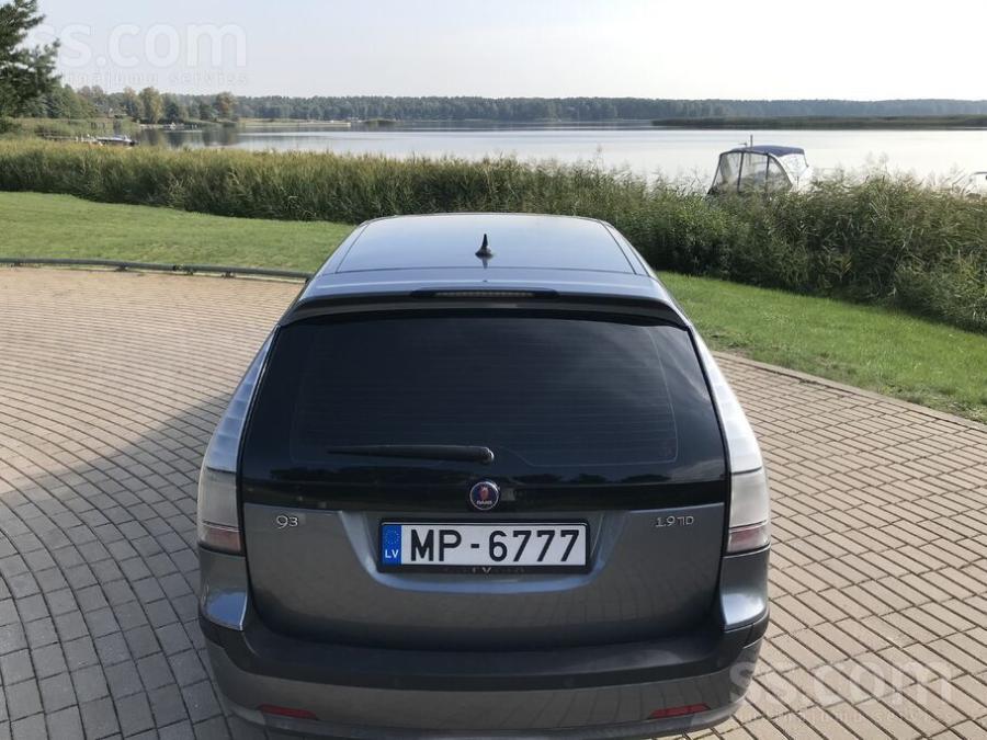 Grey Saab 9-3 2007 in Riga, with an engine capacity of 1.90 L and mileage of 257 thousand km for 2000 €, photo 5 on AUTOMOTO.COM.LV