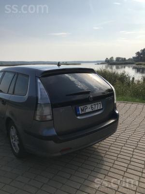 Grey Saab 9-3 2007 in Riga, with an engine capacity of 1.90 L and mileage of 257 thousand km for 2000 €, photo 11 on AUTOMOTO.COM.LV